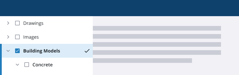 Content Tree | Trimble Modus Design System