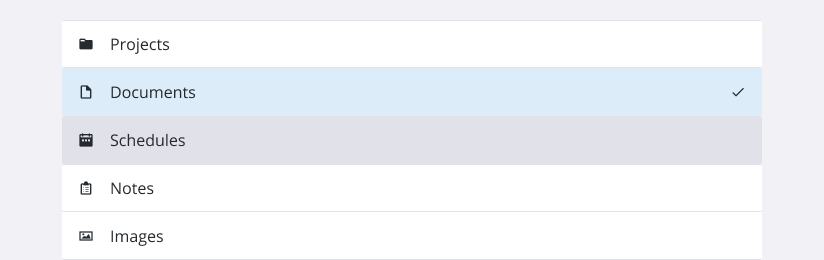 Lists | Trimble Modus Design System