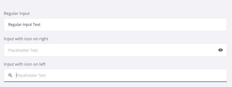 Inputs | Trimble Modus Design System