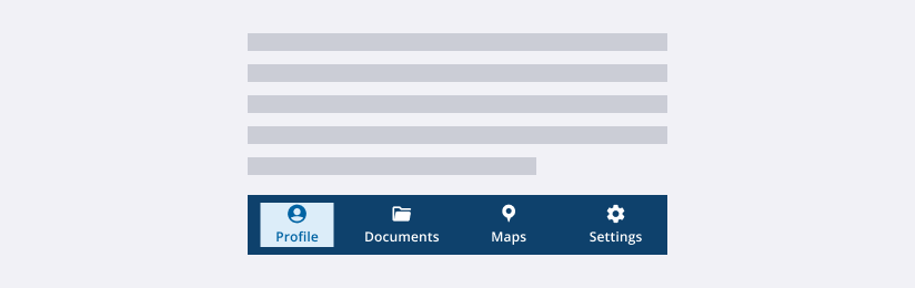 Bottom Navbars | Trimble Modus Design System